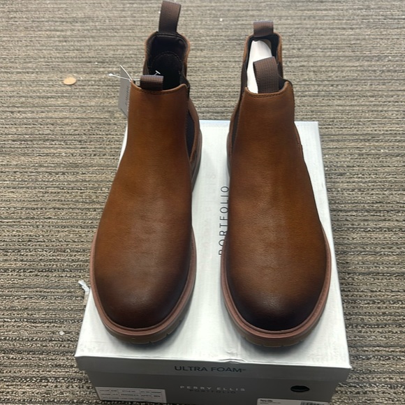 Perry Ellis | Shoes | Perry Ellis Laso Chelsea Brown Size 5 | Poshmark